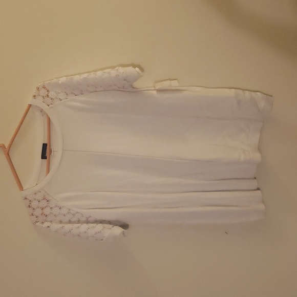 Basic Editions | Tops | Nwt Basic Editions Lace Shoulder Spring Sweater | Poshmark